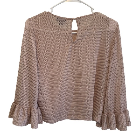 Primark | Tops | Unique Semi Sheer Mesh Nude Neutral European Brand ...